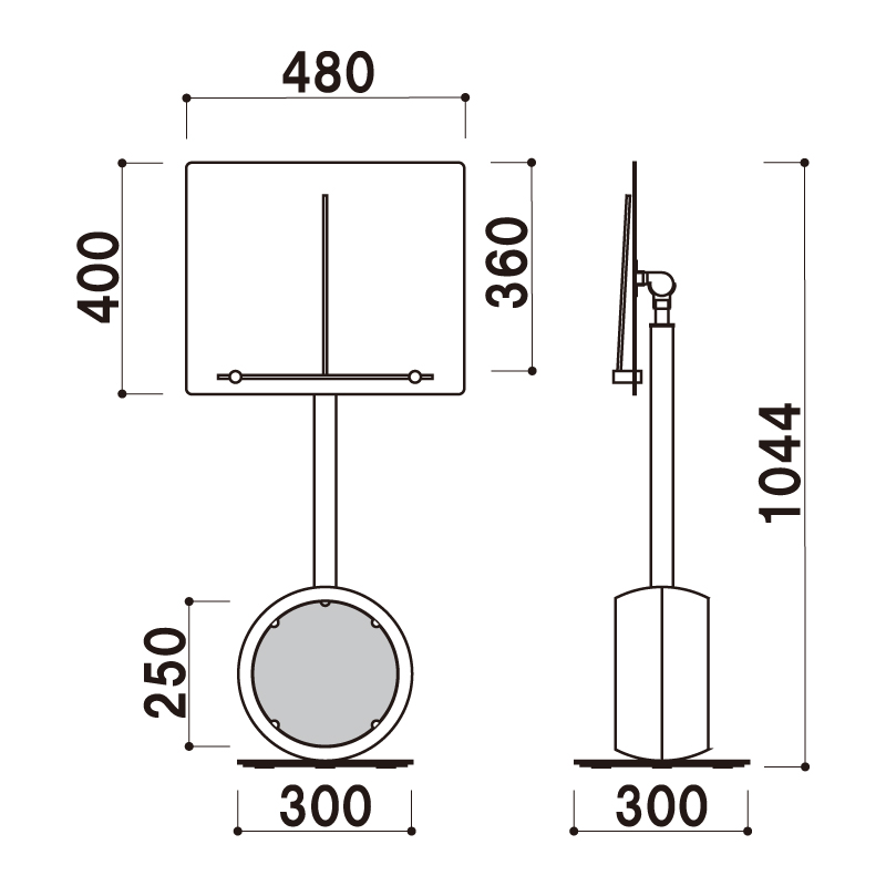 【メニュースタンド】メニューサイン CS-420 ブラック メニュー押さえ付き | 看板の激安通販サインシティ【看板設置も全国ご対応!】