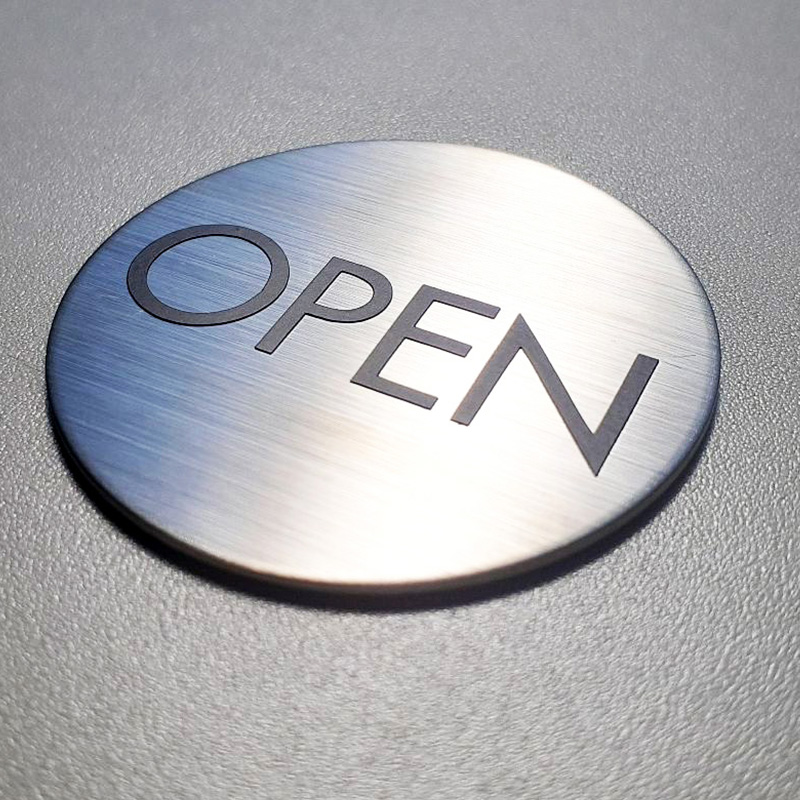 【オフィス用品】サインプレート ステンレス タイプR ST-R 014【男女マーク】 | 看板の激安通販ならサインシティ