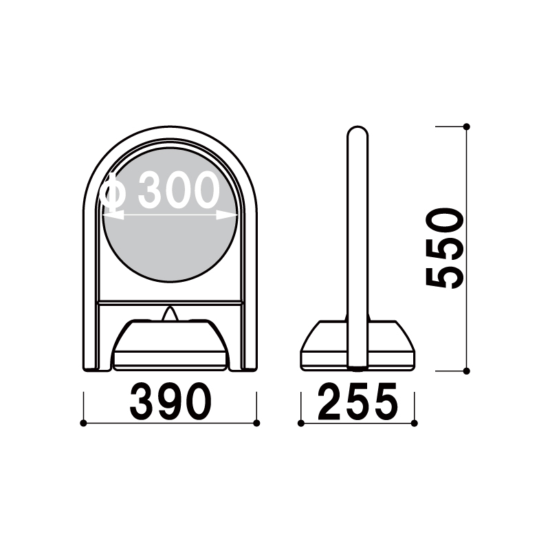 【スタンド看板】ミニスタンド 表示面セット ミニスタンド_012W_駐車場契約者様募集中 両面 | 看板の激安通販サインシティ【看板設置も全国ご対応!】